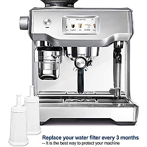 Ouxunus Filter - Replacement Water Filter Compatible with Breville Sage Claro Swiss For Oracle, Barista & Bambino - Compare to Part #BES008WHT0NUC1.(Pack of 8)