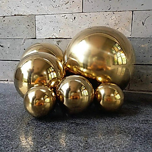 Stainless Steel Garden Ball Mirror Polished Hollow Ball 32-400mm 201 Stainless Gold Hollow Ball Seamless Home & Garden Decoration Mirror Ball Sphere
