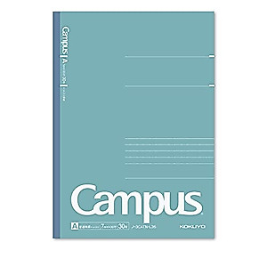 KOKUYO Composition Notebooks, 5 Pack Campus Semi-B5 Comp Book with Dot A 7mm Ruled, 30 Sheets, School Lined Notebook in Baked Colors, Journal Notebook for Women Work Study Note Taking (NO-3CATN-L35X5)