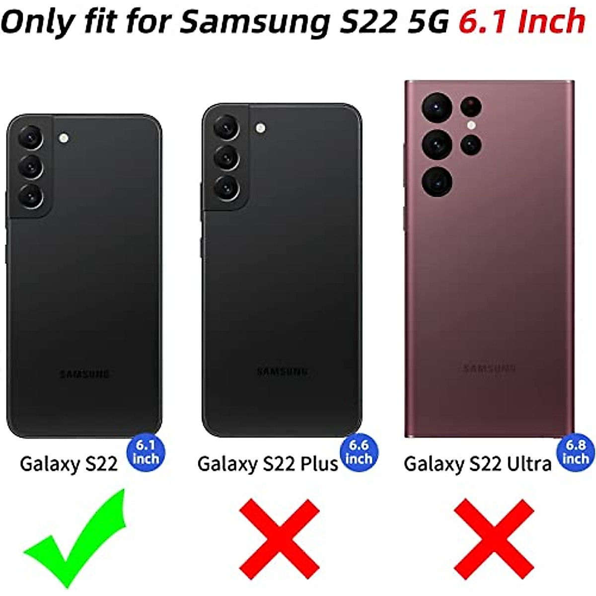 LeYi for Samsung Galaxy S22 Case, Galaxy S22 Case with [2 x Tempered Glass Screen Protector], Full-Body Shockproof Soft Silicone Protective Phone Cover Case for Samsung Galaxy S22 5G 6.1'', Violet