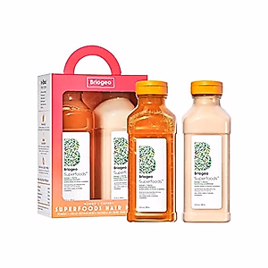 Briogeo Superfoods Mango + Cherry Balancing Shampoo and Conditioner Duo | Replenish Dull, Dry Hair and Supports Healthy Hair and Scalp | Vegan, Phalate & Paraben-Free | 25 Ounces