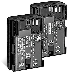 BM Premium 2 LP-E6N Batteries for Canon EOS R, EOS R5, EOS 90D, EOS 60D, EOS 70D, EOS 80D, EOS 5D II, EOS 5D III, EOS 5D IV, EOS 5Ds, EOS 6D, EOS 6D II, EOS 7D, EOS 7D Mark II, C700, XC10, XC15 Camera