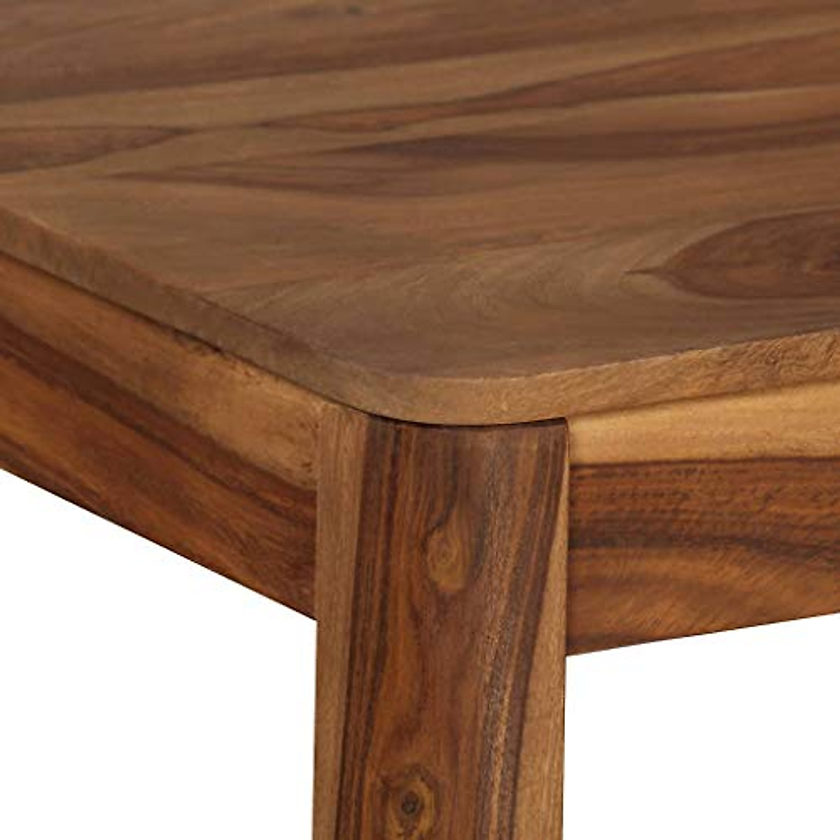 GOLINPEILO Wooden Dining Table, Kitchen Table Solid Sheesham Wood 47.2"x23.6"x29.9" -AA