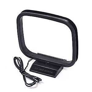Bingfu AM Loop Antenna with 2 Pin Bare Wire Compatible with Pioneer Onkyo Yamaha Marantz Pyle Indoor Radio Bluetooth Home Stereo Receiver AV Audio Video Home Theater Receiver Power System