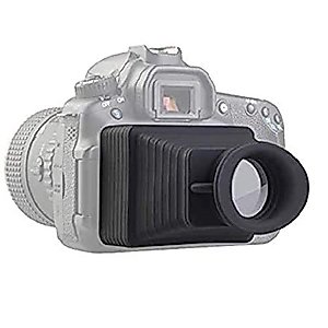 LENSGO Camera Viewfinder, Professional 3.2'' LCD Magnifier Viewfinder 3.2X Camera Screen Sunshade Hood for Canon Sony Nikon Olympus Panasonic and More DSLR/SLR Camera