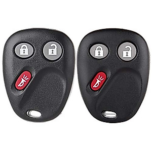 SCITOO Keyless Entry Option with Keyless SHELL Replacement for 3 Buttons 2003-2007 for Cadillac for Chevy for GMC for Hummer for Pontiac for Saturn 2PCS FCC 10377295
