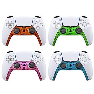 Reau Game Handle Decoration Strips for PS5 Controller Skin Accessories Replacement Bag Game Controller DIY Replacement Decorative Trim Shell Custom Plates Cover Wireless Handle Decoration Sensible