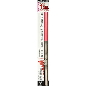 wet n wild Lip Liner Perfect Pout Matte Retractable Gel Lip Liner Pencil,, Red The Scene