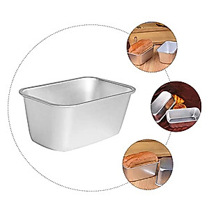 Cabilock Hamburger Buns Pizza Oven 1pc Toast Mold Jelly Donuts Nonstick Bread Box Household Toasting Box Non Stick Pan Aluminum Alloy Silver Household Hamburger Bun Cheesecake