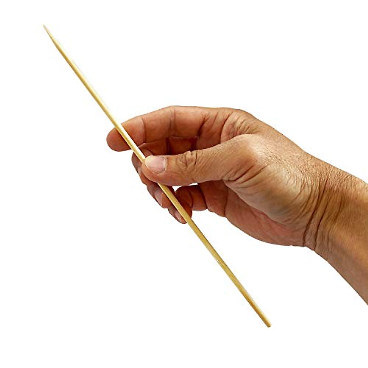 KingSeal Natural BAMBOO Wood Kebab Skewers, Sticks, 10 Inch Length x 3.8mm Diameter - 1 box of 1000 Skewers