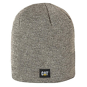 Caterpillar Men's Logo Knit Cap, Dark Heather Grey, One