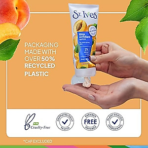 St. Ives Acne Control Face Scrub Deeply Exfoliates and Prevents Acne for Smooth, Glowing Skin Apricot Made with Oil-Free Salicylic Acid Acne Medication, Made with 100% Natural Exfoliants 6 oz