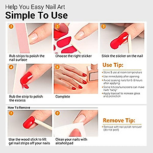 SILPECWEE 6 Sheets Starry Sky Galaxy Nail Polish Strips Self Adhesive Nail Wraps Nail Polish Stickers for Women Nail Art Stick on Nails with 1pc Nail File