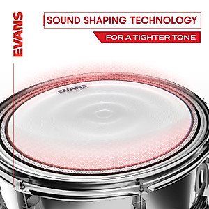 Evans Drum Heads - EC2S Clear Rock Tompack (10 inch, 12 inch, 16 inch)