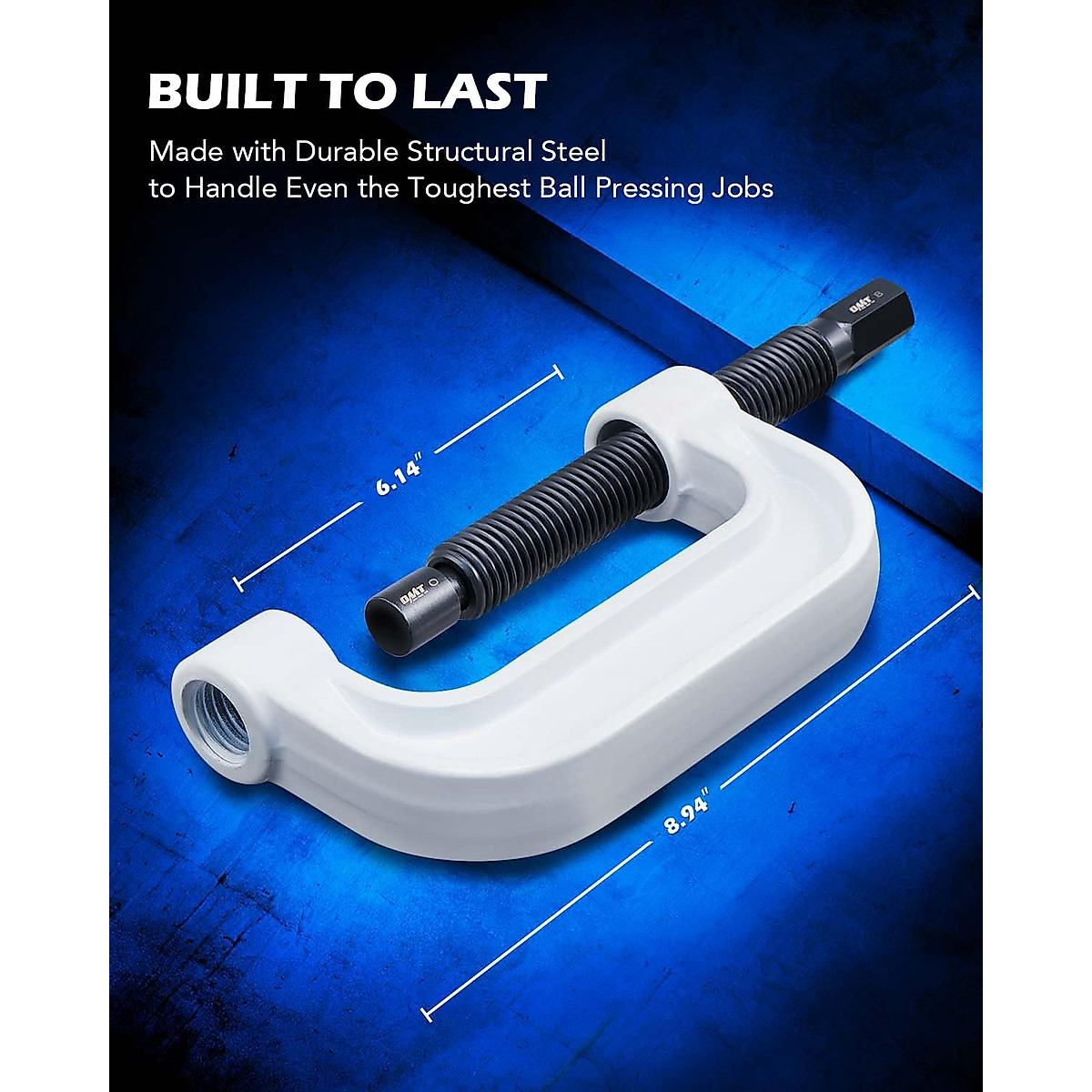 Orion Motor Tech Ball Joint Press Kit, Heavy Duty Ball Joint Tool with 4x4 Adapters, Ball Joint Removal Tool Kit for Most 2WD and 4WD Cars and Light Trucks