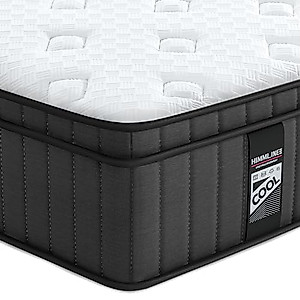 HIMMLINE Full Mattress, 10 Inch Hybrid Mattress, Gel Memory Foam and Pocket Spring Full Bed Mattress in a Box, Medium Feel, Cooler Sleep & Pressure Relief, 54”*75”, 120 Nights Risk-Free Trial
