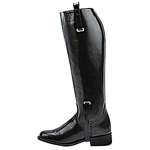 Hispar Women Ladies Dignity Dress Dressage Horse Riding Boots Stylish Fashion Equestrian Pull On - Black 11 Slim Calf