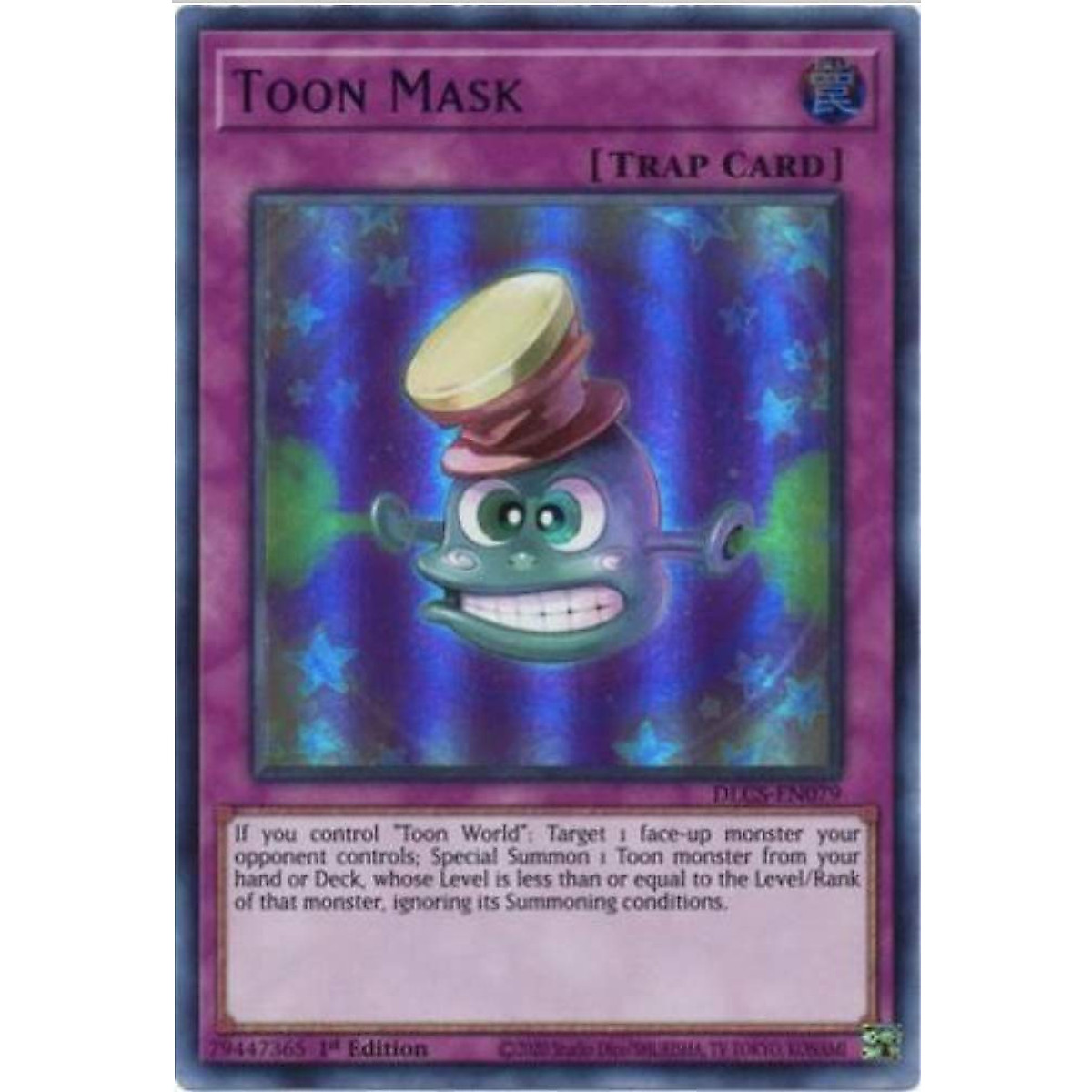 Toon Mask (Blue) - DLCS-EN079 - Ultra Rare - 1st Edition