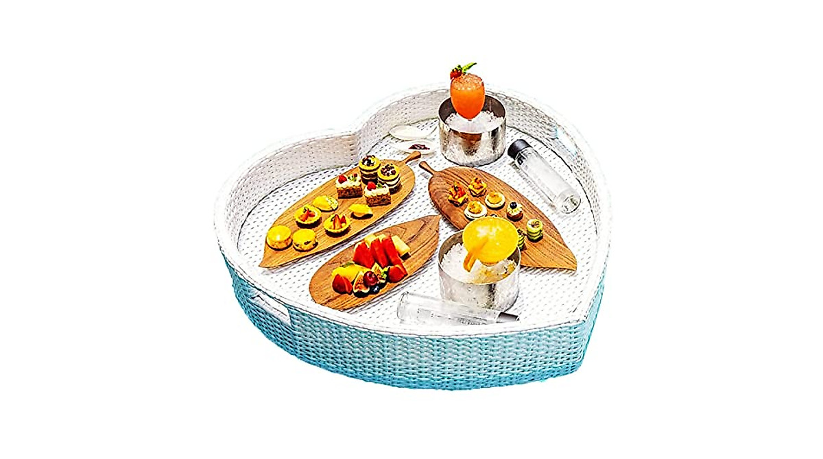 Heart Floating Plate - Stylish Pool Tray for Parties