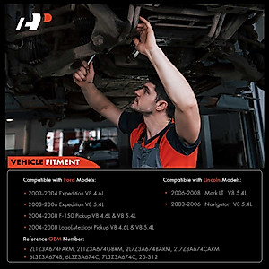 A-Premium Power Steering Pump Compatible with Ford F-150 F150 2004-2008, Expedition 2003-2006 & Lincoln Navigator 2003-2006, Mark LT 2006-2008, 4.6L 5.4L, Replace # 2L7Z3A674CARM, 6L3Z3A674B