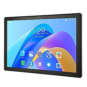 HEEPDD 10.1 Inch Tablet 100-240V Dual Cameras GPS Function 128GB ROM 2.4G/5G HD Tablet for Home Reading (US Plug)