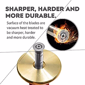 Newkiton Wheel Marking Gauge, 1 Bearing Wheel Cutter for Soft Wood, 1 Locked Up Wheel Cutter for Hard Wood, 1 Screwdriver Included