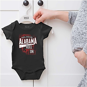 Brisco Brands Alabama Tradition Distressed Athletic Baby Romper Boys or Girls
