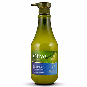 Frulatte Olive Shampoo with Organic Olive Oil | Rich in Vitamins A, D & E Hydrating Shampoo for Dry Damaged Hair | Paraben Free Shampoo | Natural & Deep Cleansing Hair Shampoo, 27 fl oz