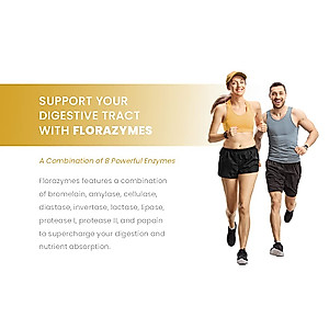 Premium Digestive Enzymes Digestion for Women & Men Pancreatic Enzymes & Proteolytic Enzymes – Proprietary Blend w/Eight Core Enzymes Including Papaya Enzymes, Bromelain & Lactase