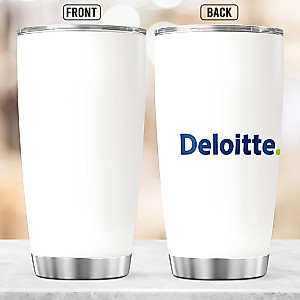 Tumbler Deloitte Steel Travel Office Iced Tea Coffee Stainless Hot 20 30 Oz Insulated