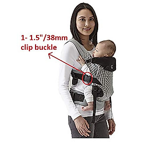 Replacement Parts/Accessories to fit Contours Strollers and Car Seats Products for Babies, Toddlers, and Children (1.5"/38mm Baby Carrier Buckle)