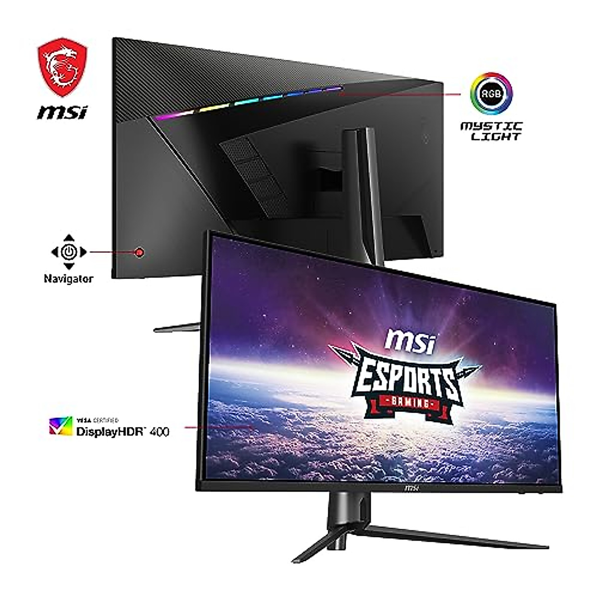 MSI MAG401QR, 40" Gaming Monitor, 3440 x 1440(UWQHD), IPS, 155Hz, FreeSync Premium, HDR400, HDMI, Displayport, USB C, Tilt,Black