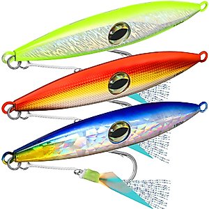 TRUSCEND Metal Fishing Jigs 150g, Full Hand-Polish Vertical/Casting Jigging Lure Bait for Walleye Bass Mackerel Pike Tuna Salmon Grouper, Fishing Jig Saltwater Freshwater, Deep Sea Fishing Spoon Lure