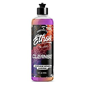 Ethos Cleanse - Graphene Car Shampoo Graphene Ceramic Coating Infused Car Wash Soap (16 Oz)