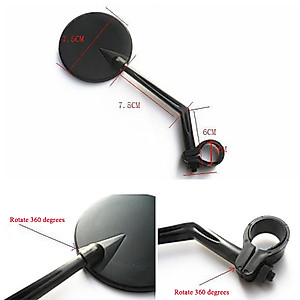 2 PCS Bike Mirror,Bike Mirror 360° Rotatable,Bike Rear Mirror for Adult Bikes Retro Bicycle Accessories,Bike Mirrors for Mtb/Kids/Ebike