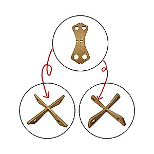 ZhenSanHuan Wood Trivet Reversible Pot Holder Detachable