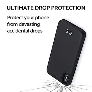 TORU Wallet Case for iPhone X - Matte Black Solid