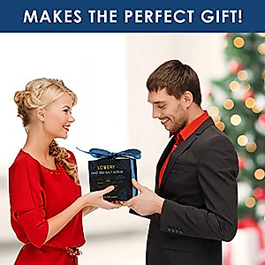 Dead Sea Salt Scrub, Handmade Exfoliating Salt Scrub for Women & Men with Vitamin E, Shea Butter, Jojoba, Lavender Oil, Ultra Moisturizing Body Scrub for Gentle Skin Exfoliation, 2Pc