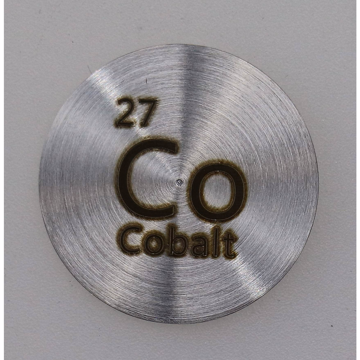 Cobalt (Co) 24.26mm Metal Disc 99.95% Pure for Collection or Experiments