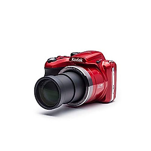 Kodak PIXPRO Astro Zoom AZ421-RD 16MP Digital Camera with 42X Optical Zoom and 3" LCD Screen (Red) (Renewed)
