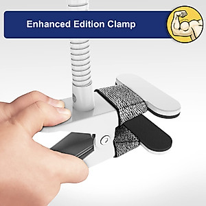 Delixike Magnifying Glass with Light and Stand, 3X Magnifier with Clam, Desk Magnifying Lamp for Crafting, Reading, Sewing, Hobbies, Close Work