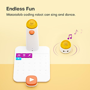 Matatalab Pro Set Coding Robot for Kids Ages 4+, STEM Educational Toy for Kids, Entry-Level Programming DIY Mechanical Building Blocks Robot, Learn to Code with Game