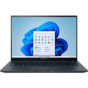 Asus Zenbook Q420V Laptop, Intel 14-Core i7-13700H, 14.5" 2.8K 120Hz OLED Touchscreen, Intel Iris Xe Graphics, 16GB LPDDR5 512GB SSD, Backlit Keyboard, Thunderbolt 4, HDMI 2.1, Wi-Fi 6E, Win11 Pro