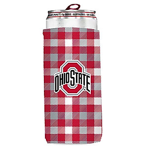 Logo Brands NCAA Ohio State Buckeyes Unisex Slim Can Coozie, One Size, Team Color