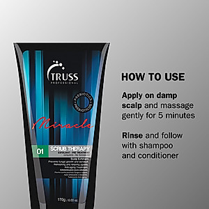 TRUSS Scrub Therapy Scalp Exfoliant Treatment - Anti Dandruff Treatment For Dry, Itchy & Flaky Scalp - Antibacterial Exfoliator