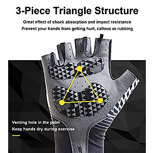 SUJAYU Cycling Gloves Mountain Bike Gloves, Half Finger MTB Gloves Bike Gloves for Men Cycling Mountain Bike Accessories, Bicycle Gloves Riding Gloves