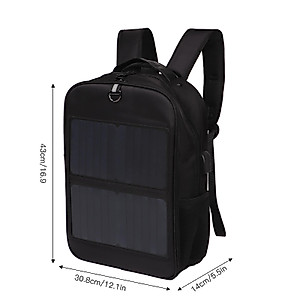 BOSTOM.F Solar Backpack 14W Solar Panel Charge for Cell Phones with USB Charging Port