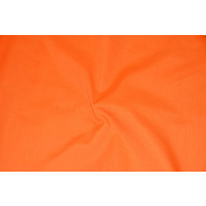 60" Wide Premium Cotton Blend Broadcloth Fabric by The Yard (Orange)