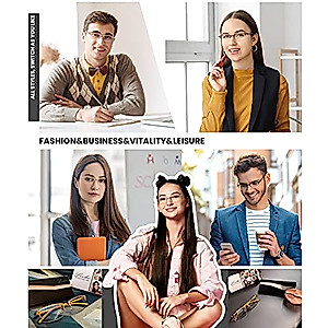 livho Blue Light Blocking Computer Glasses,Anti Eyestrain UV Ray,Sleep Better Women Men