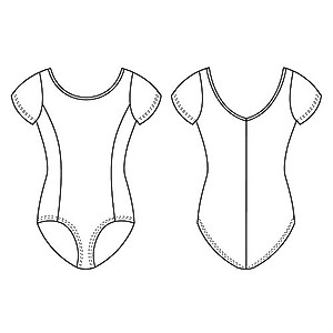 Mirella Girl's Princess Seam Cap Sleeve Dance Leotard Black 12